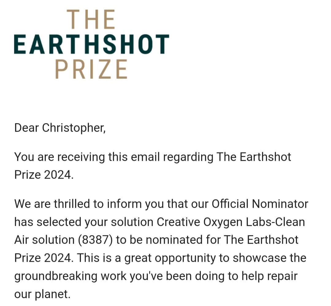 Creative Oxygen Labs Recognized as a Leader in Clean Air Innovation ...